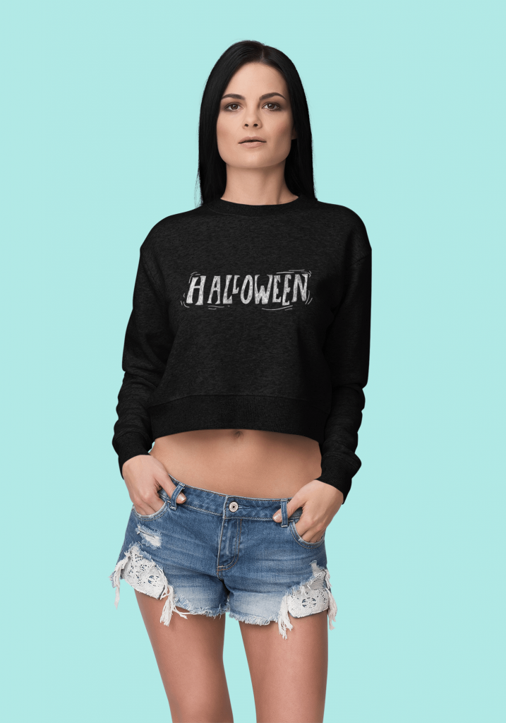 Halloween - Crop Sweatshirt 1- Fun, Playful - JT Soul Designs