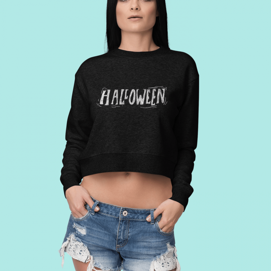 Halloween - Crop Sweatshirt 1- Fun, Playful - JT Soul Designs